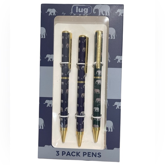 lug | Office | Lug Pens 3pk Elephant Design | Poshmark